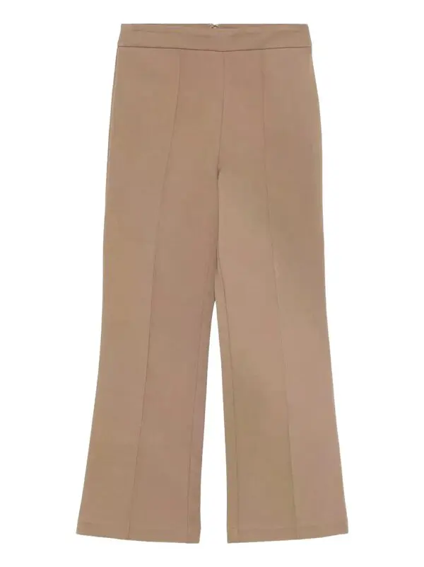Staud Centre-seam Flared Trousers - Neutrals