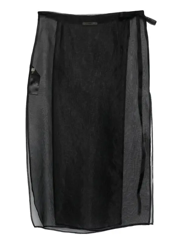 Barena Venezia Wrap-panel Skirt - Black