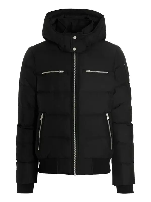 Moose Knuckles Removable-hood Down Jacket - Black