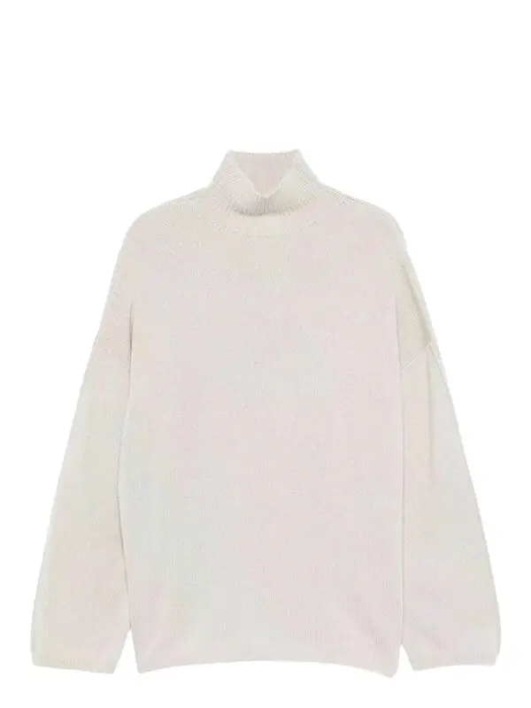 ALLUDE Roll-neck Sweater - Neutrals