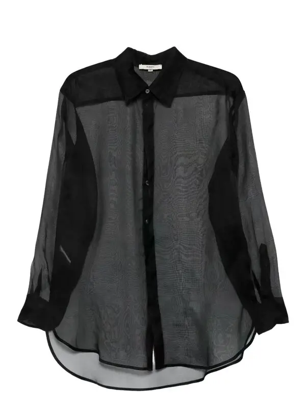 Barena Venezia Ausonia Sheer Shirt - Black