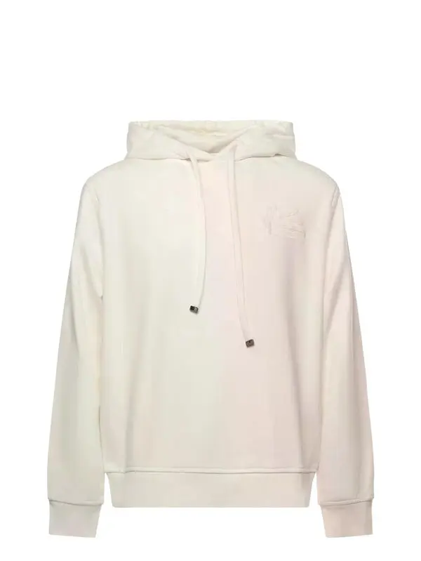 Etro Pegaso-embroidered Hoodie - White