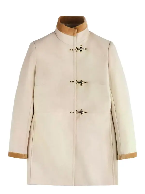 FAY Long-sleeved Coat - Neutrals