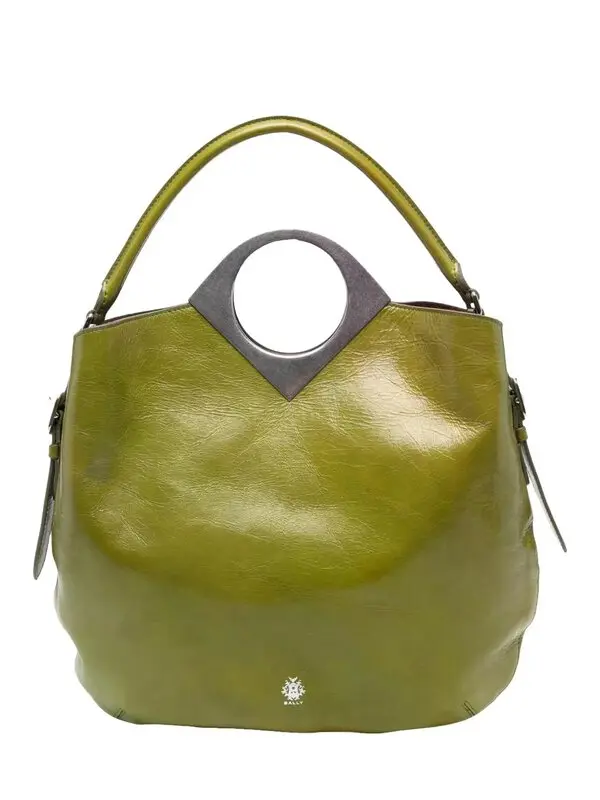 Bally Anni Moon Circular-handle Tote - Green