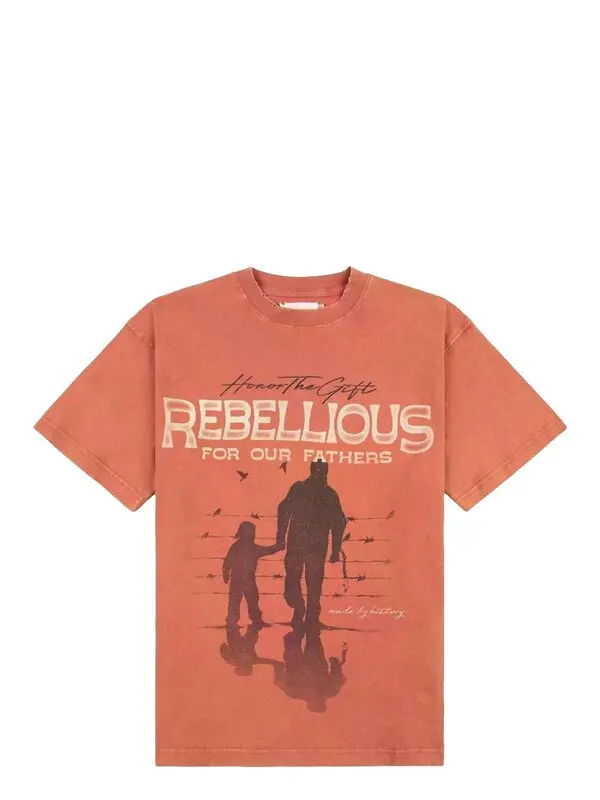 HONOR THE GIFT Rebellious For Our Fathers T-shirt - Orange
