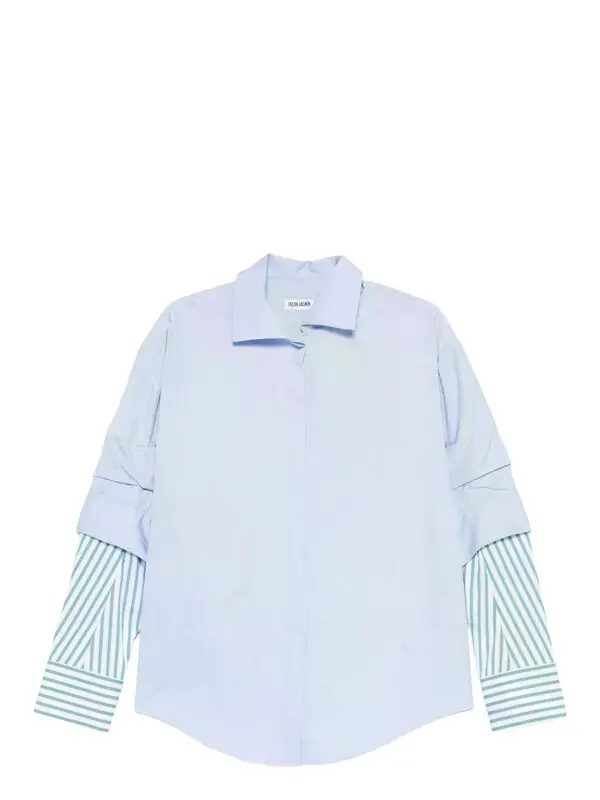 FAÇON JACMIN Cosmo Trompe L'oeil Shirt - Blue