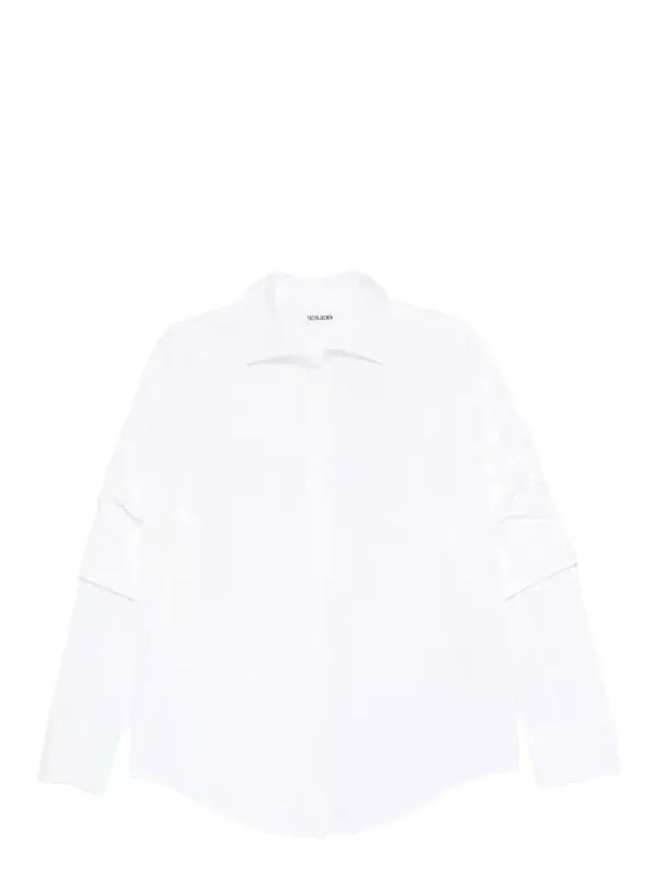 FAÇON JACMIN Cosmo Trompe L'oeil Shirt - White