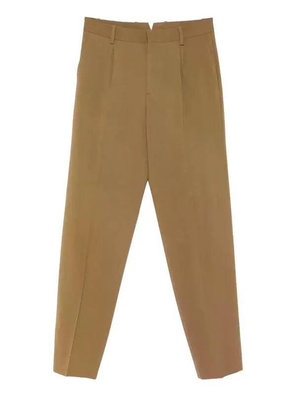 CELLAR DOOR Pleated Trousers - Brown