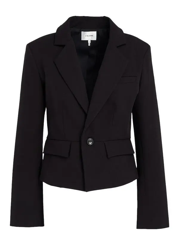 FRAME Cotton-blend Twill Blazer - Black