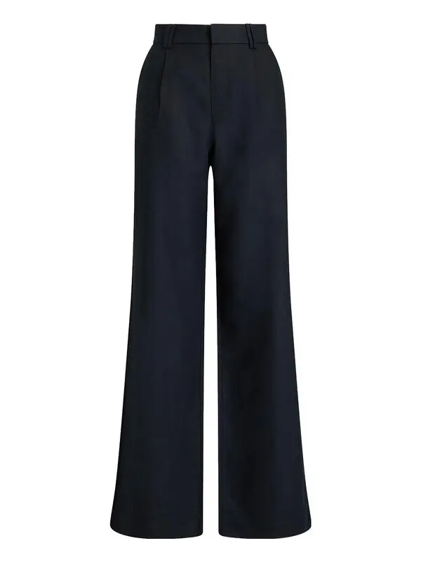 Paige Niguel Wide-leg Pants - Black