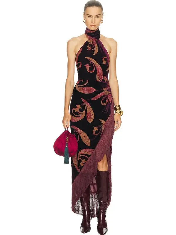 Retrofete Iridessa Dress - Dark Paisley