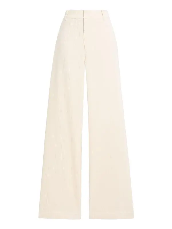 Paige Danielle Cotton-blend Corduroy Pants - Ivory