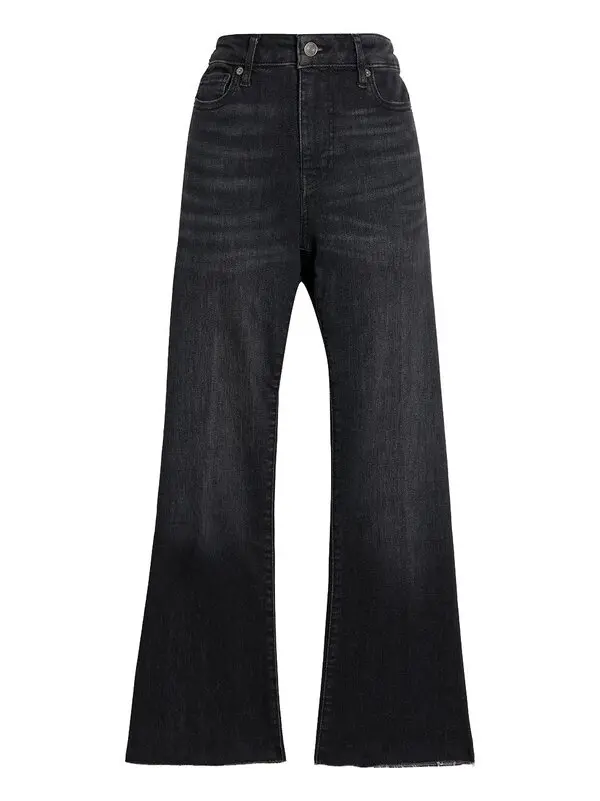 FRAME Le Crop Mini Boot High-rise Jeans - Charcoal
