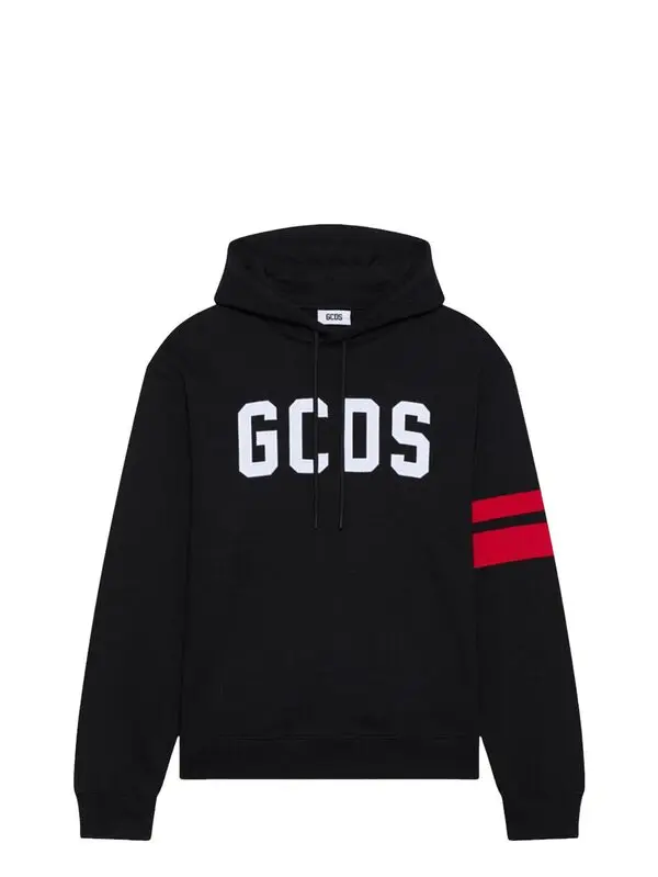 Gcds Regular Logo Hoodie - Black