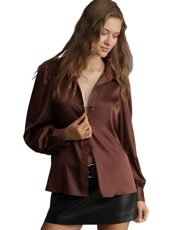 HUTCH Knightley Long-sleeve Top - Brown