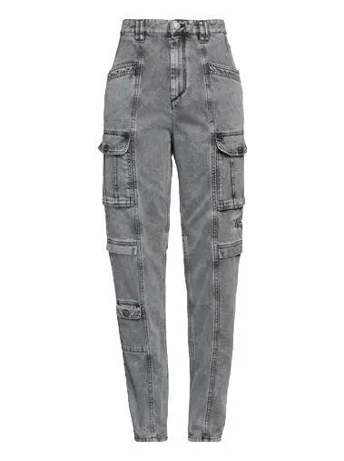 Isabel Marant Cotton Cargo Jeans - Grey