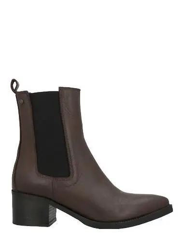 POLLINI Ankle Boots In Calfskin - Brown