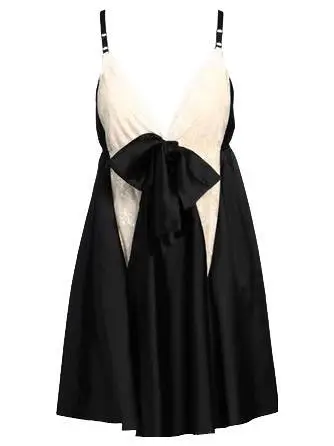 ANIYE BY Mini Dress With Bow And Lace Details - Black