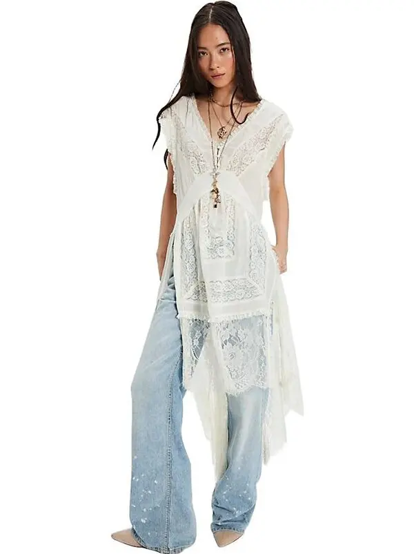Free People My Way Maxi Top - Moon Glow