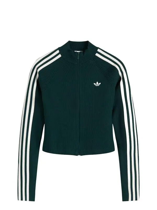 Adidas Slim Knit Track Top - Aurora Ivy