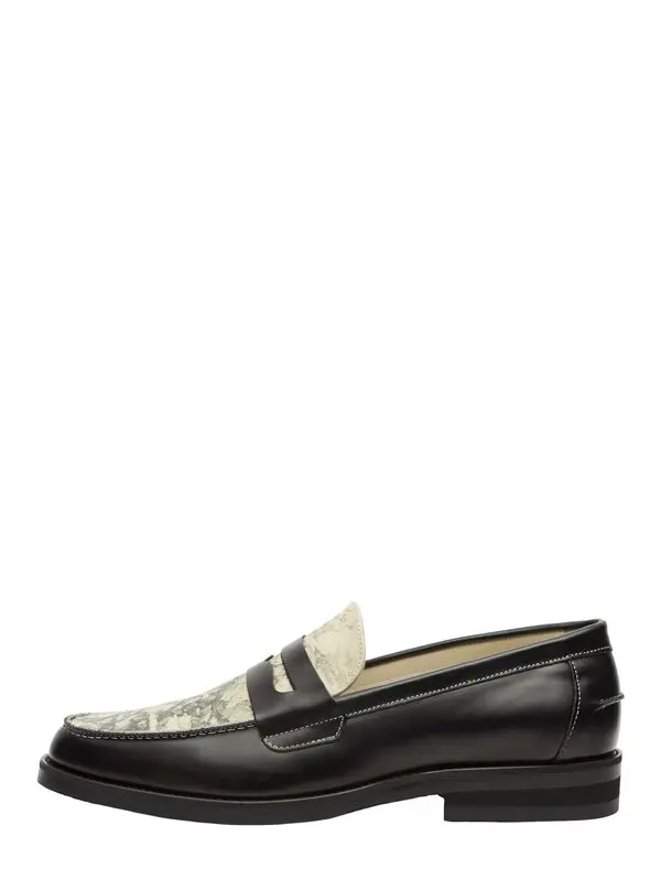 DUKE + DEXTER Wilde Fall Of Giant Penny Loafer - Black/white