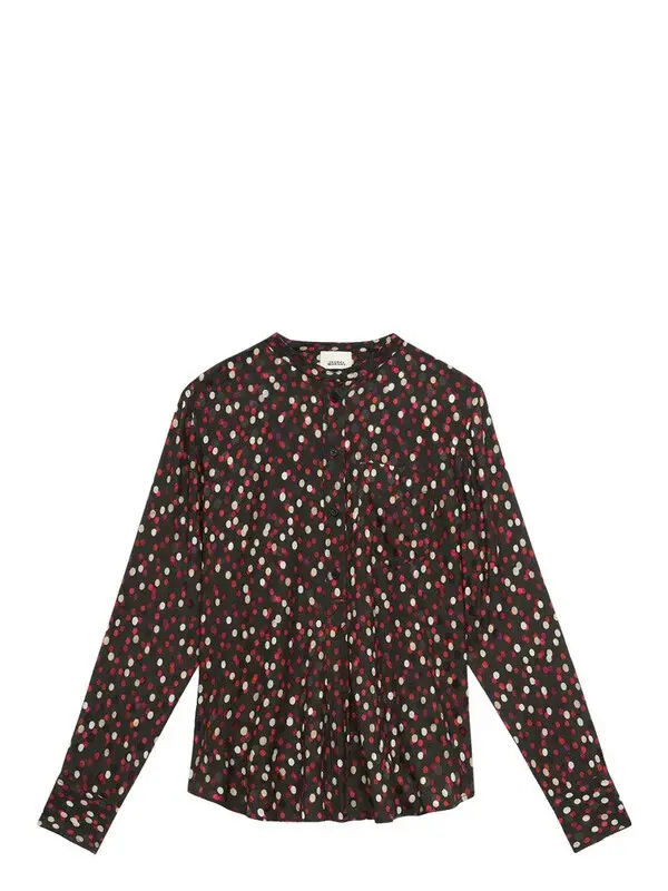 Isabel Marant Rusak Printed Blouse - Black/red