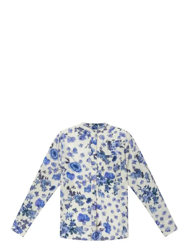 Isabel Marant Rusak Printed Blouse - Blue