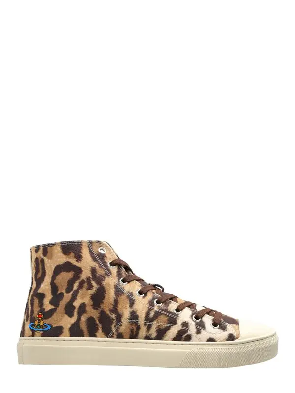 VIVIENNE WESTWOOD Plimsoll High-top Sneakers - Brown