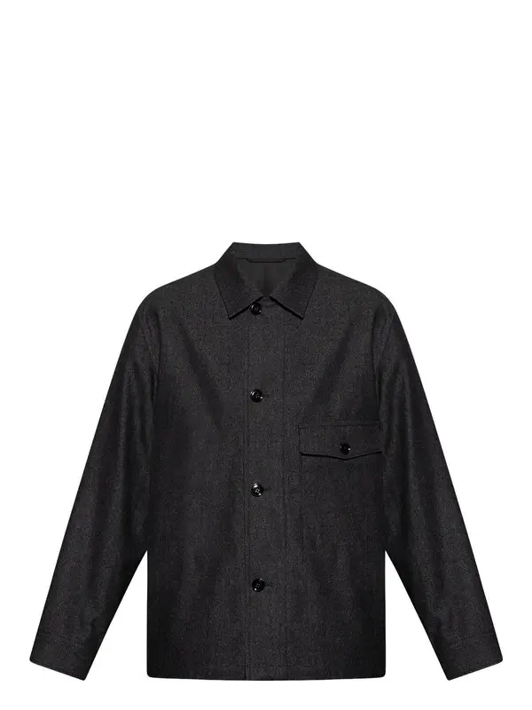 LEMAIRE Shirt With Pocket - Black