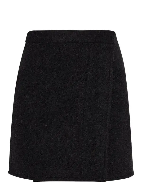 LEMAIRE Short Wrap Skirt - Black