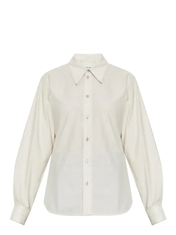 LEMAIRE Cotton-silk Blend Shirt - Cream
