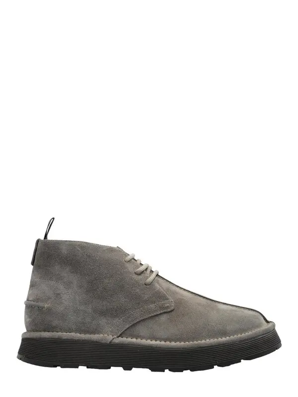Giorgio Armani Suede Ankle Boots - Grey