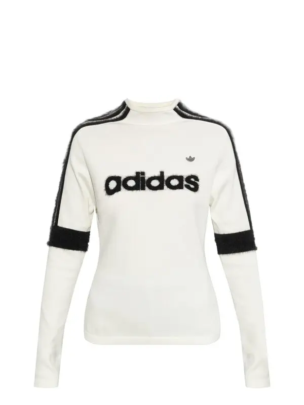 Adidas Originals By Alexander Wang Logo Turtleneck Top - White