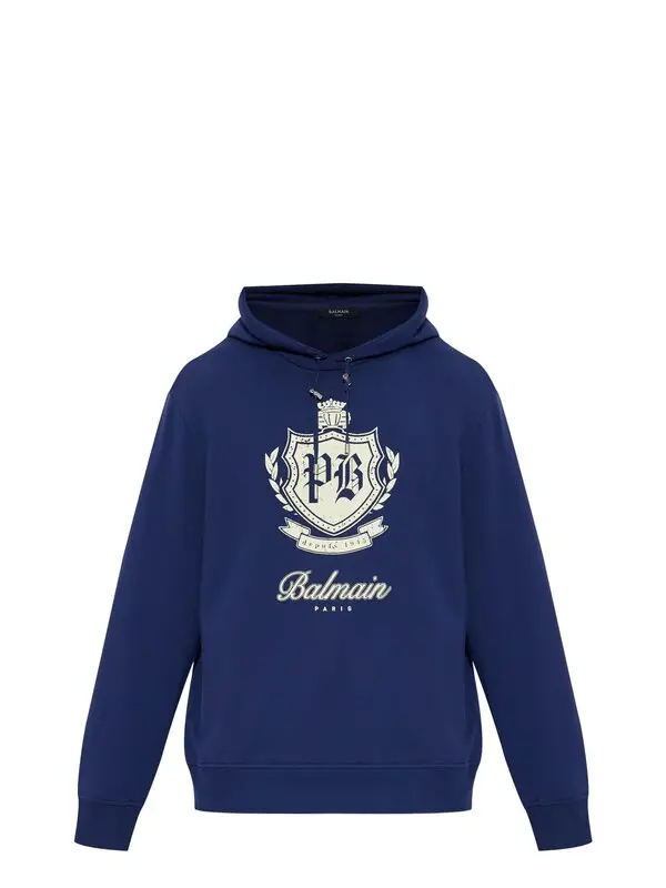 Balmain Hooded Sweatshirt - Navy Blue