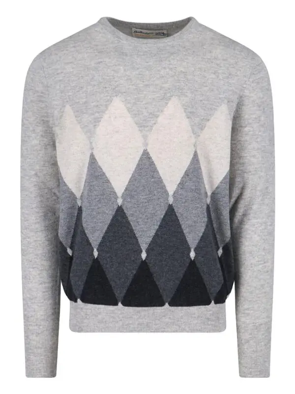 BALLANTYNE Cashmere Sweater - Grey
