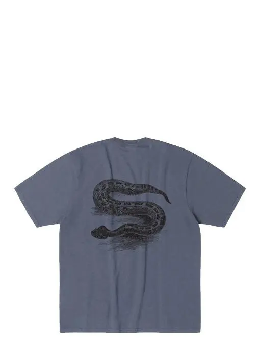 StÜssy Serpent Pigment Dyed Tee Shirt - Navy Blue