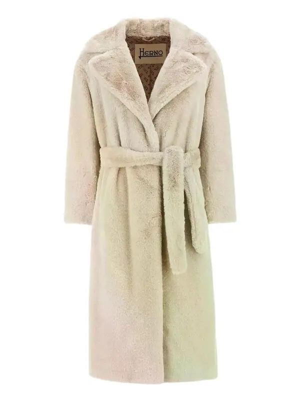 Herno Belted Coat - Neutrals