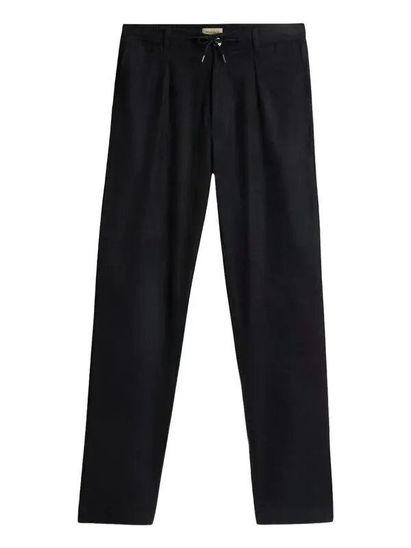 Woolrich Pleated Drawstring Trousers - Blue