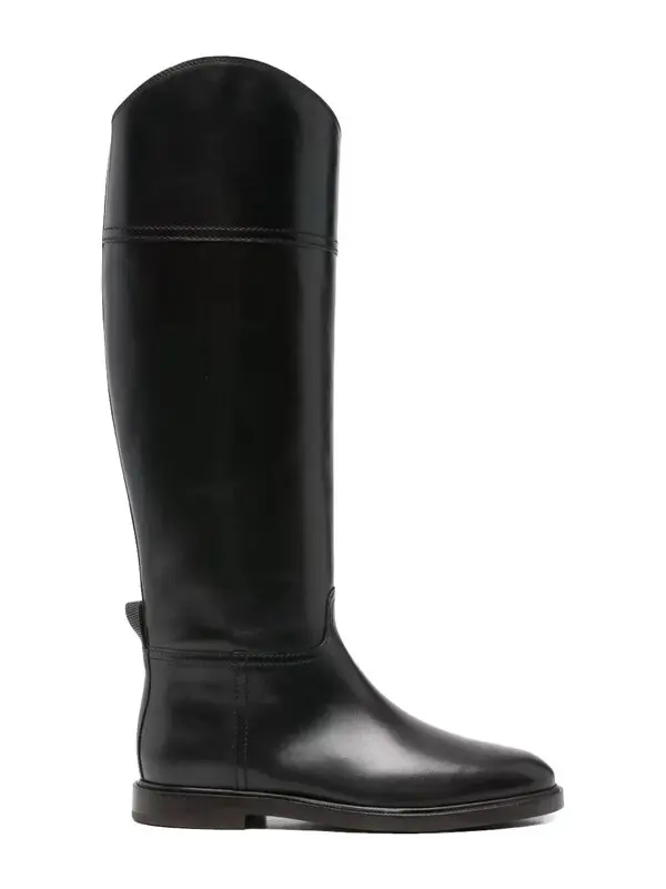 Brunello Cucinelli Leather Boots - Black