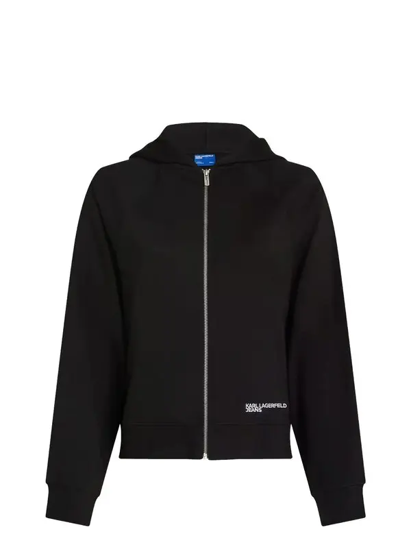 Karl Lagerfeld Milano Zip-up Hoodie - Black