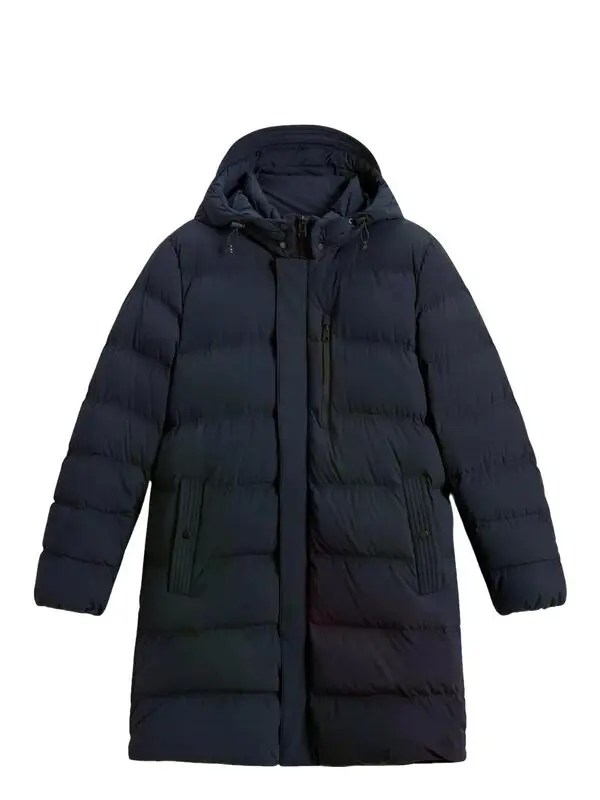 Woolrich Hooded Puffer Coat - Blue