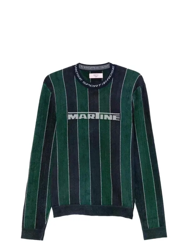 Martine Rose Logo Sporty Sweatshirt - Green
