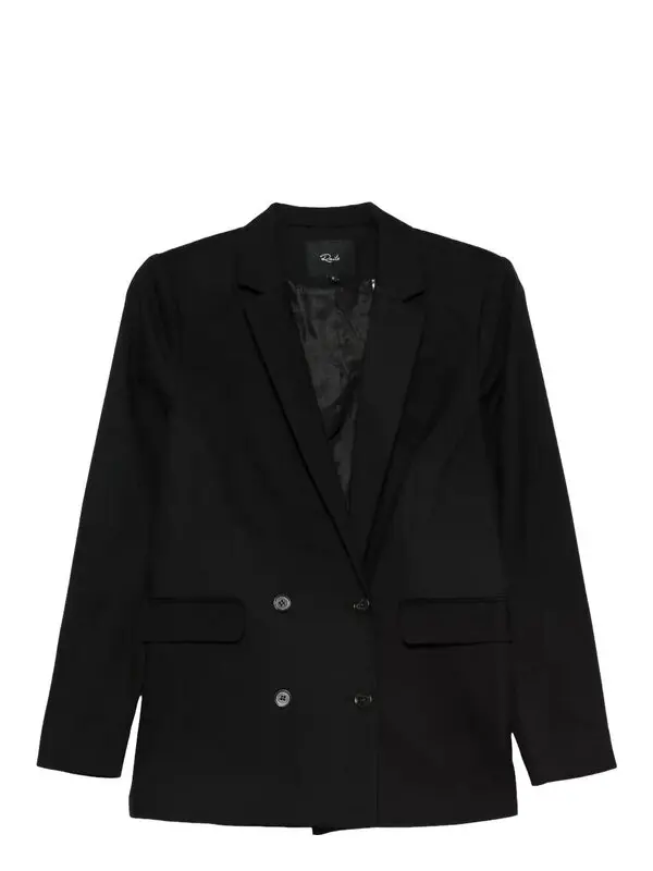 Rails Double-breasted Blazer - Black