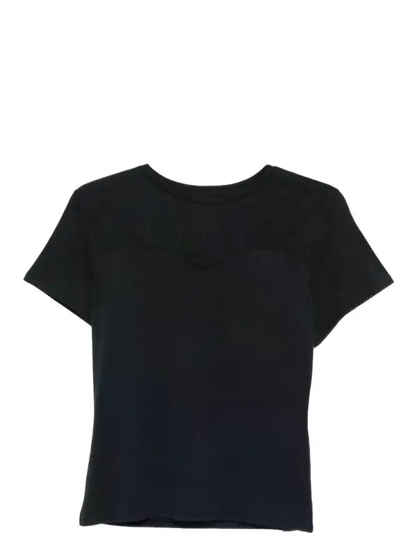 Rails Janis Heart-shaped Neckline T-shirt - Black