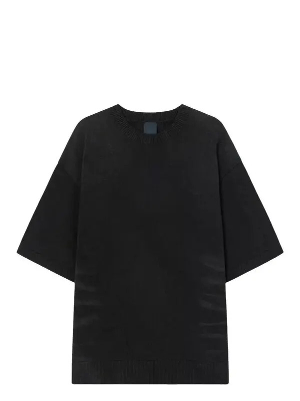 JUUN.J Ribbed Short-sleeve T-shirt - Black