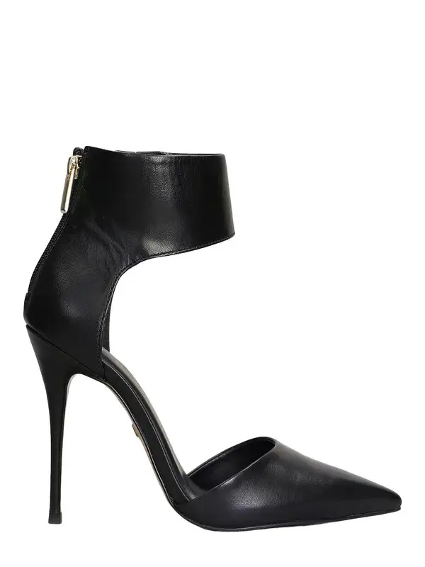 ANDREA CARRANO 115mm Leather Pumps - Black