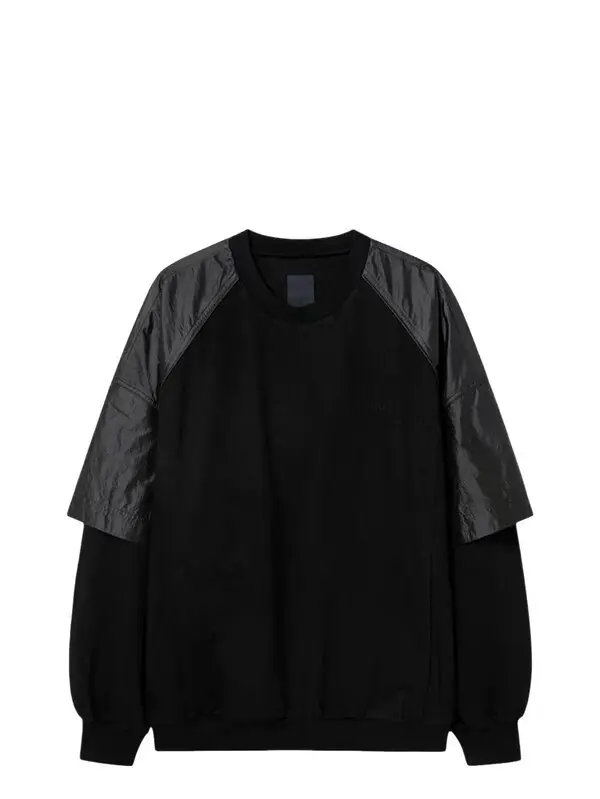 JUUN.J Paneled Crewneck Sweatshirt - Black