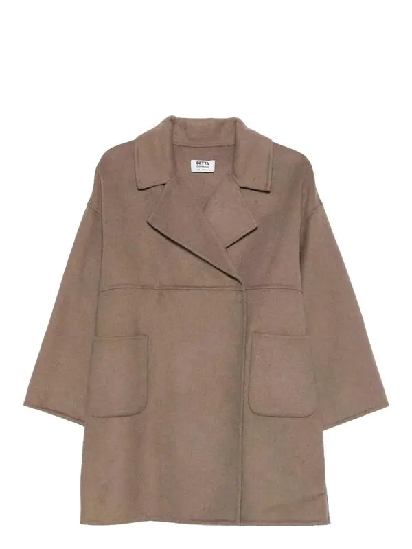 BETTA CORRADI Patch-pocket Coat - Neutrals
