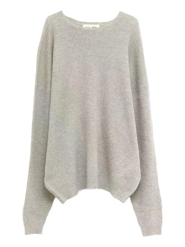 Fear Of God Waffle-knit Sweater - Grey