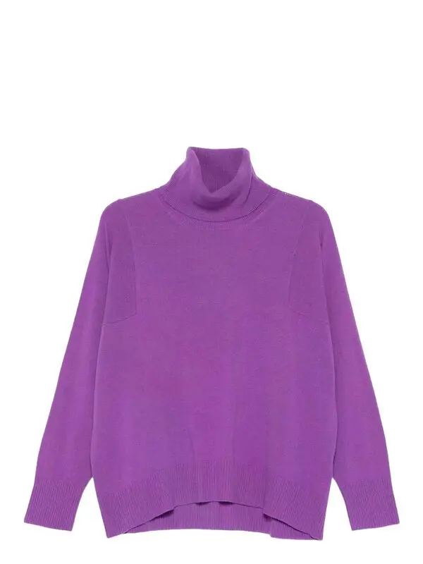 ROBERTO COLLINA Roll-neck Sweater - Purple